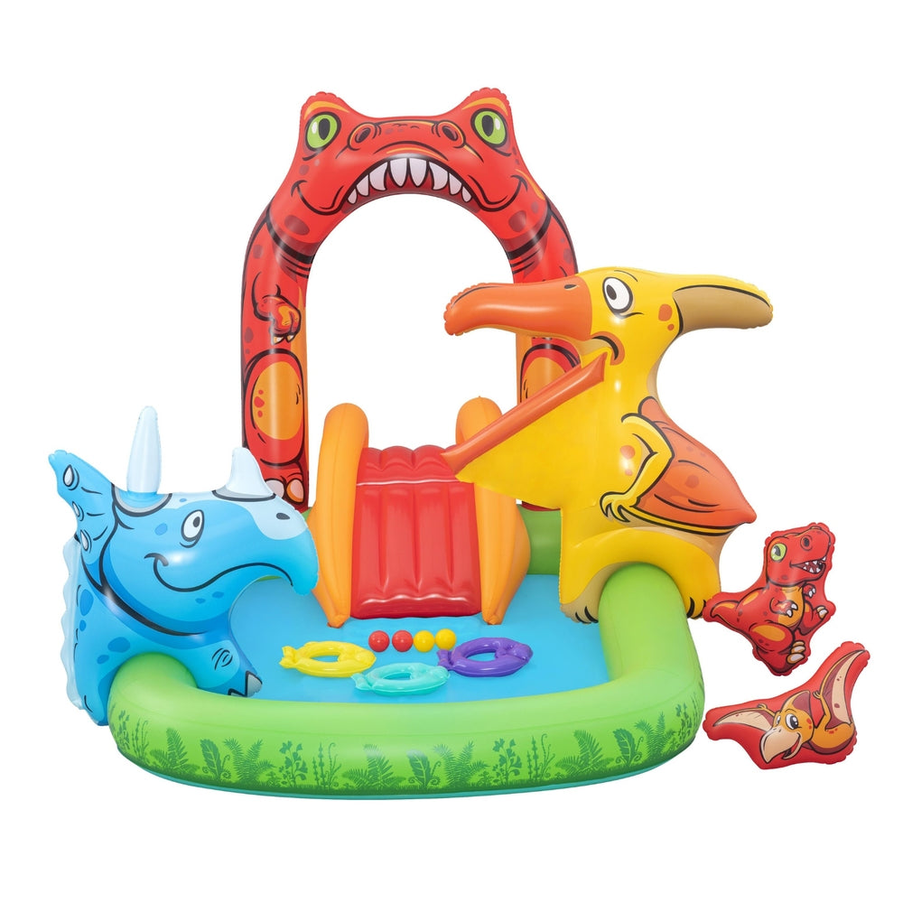 Kids Inflatable Jurassic Dinosaur Swimming Pool Outdoor Fun – Little ...