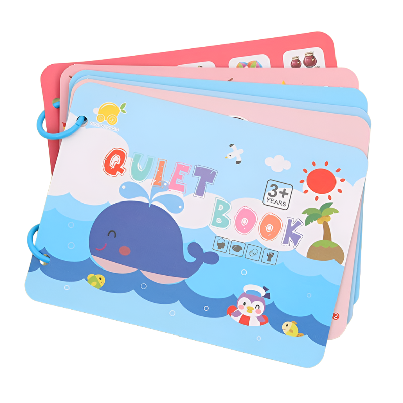 Kids Quiet Busy Book Activity Soft Pages Learning Sensory 1-4 Years ...