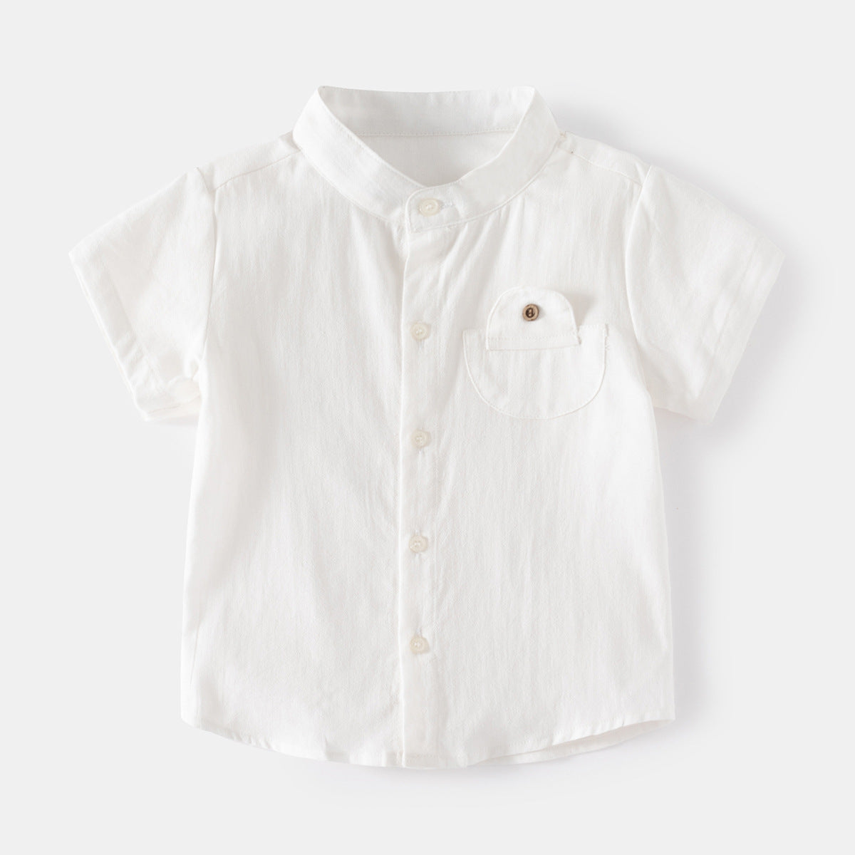 Boys Summer Collar Shirt Cotton Short Sleeve Casual 1-7 Years – Little ...