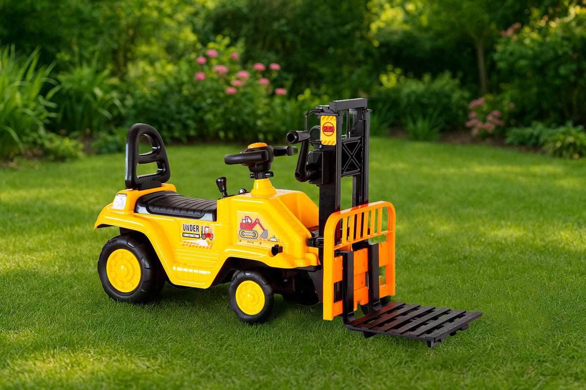 Kids Manual Forklift Ride-On with Working Mast Lift and Pallet – Little ...