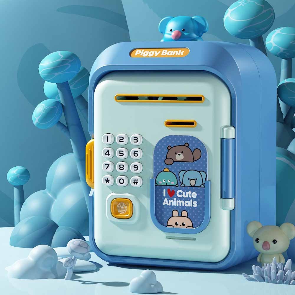 Interactive Kids' Piggy Bank Safe with Music, Stories & Password Lock ...