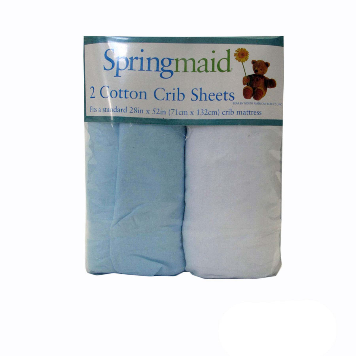 2 Piece of Baby Cot Cotton Fitted Sheet Blue & White – Little Infants AU